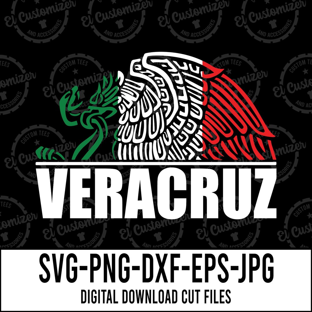 Veracruz SVG Cut Files Svg Png Dxf Jpg Eps Digital Files for Cricut and ...
