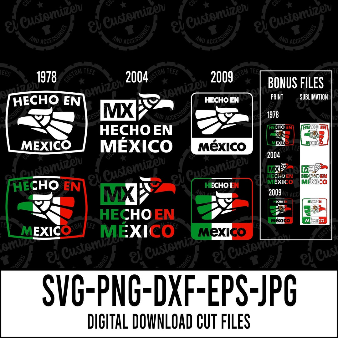 Hecho En Mexico SVG Bundle: Mexican Logos (digital Files) - Etsy