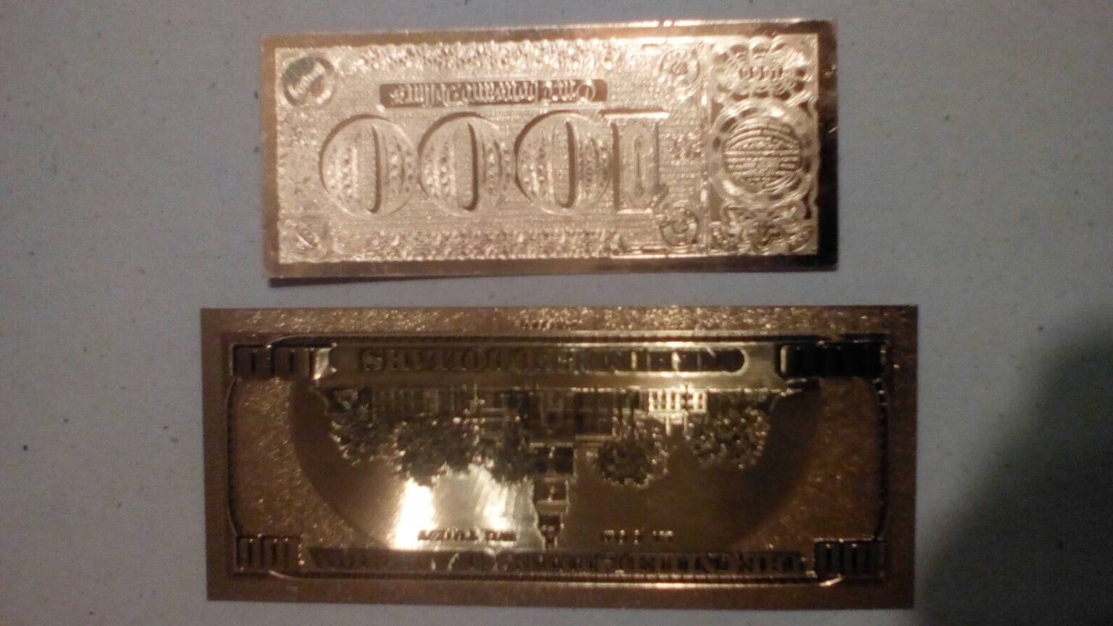 Random Gold Foil Notes Specimen money currency federal | Etsy