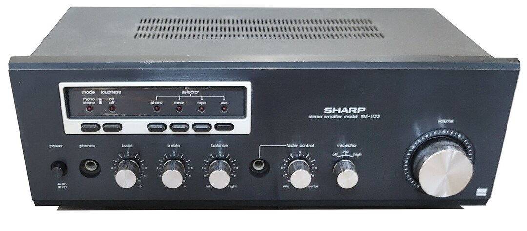 Amplificador estéreo Vintage Sharp SM-1122 - Etsy España