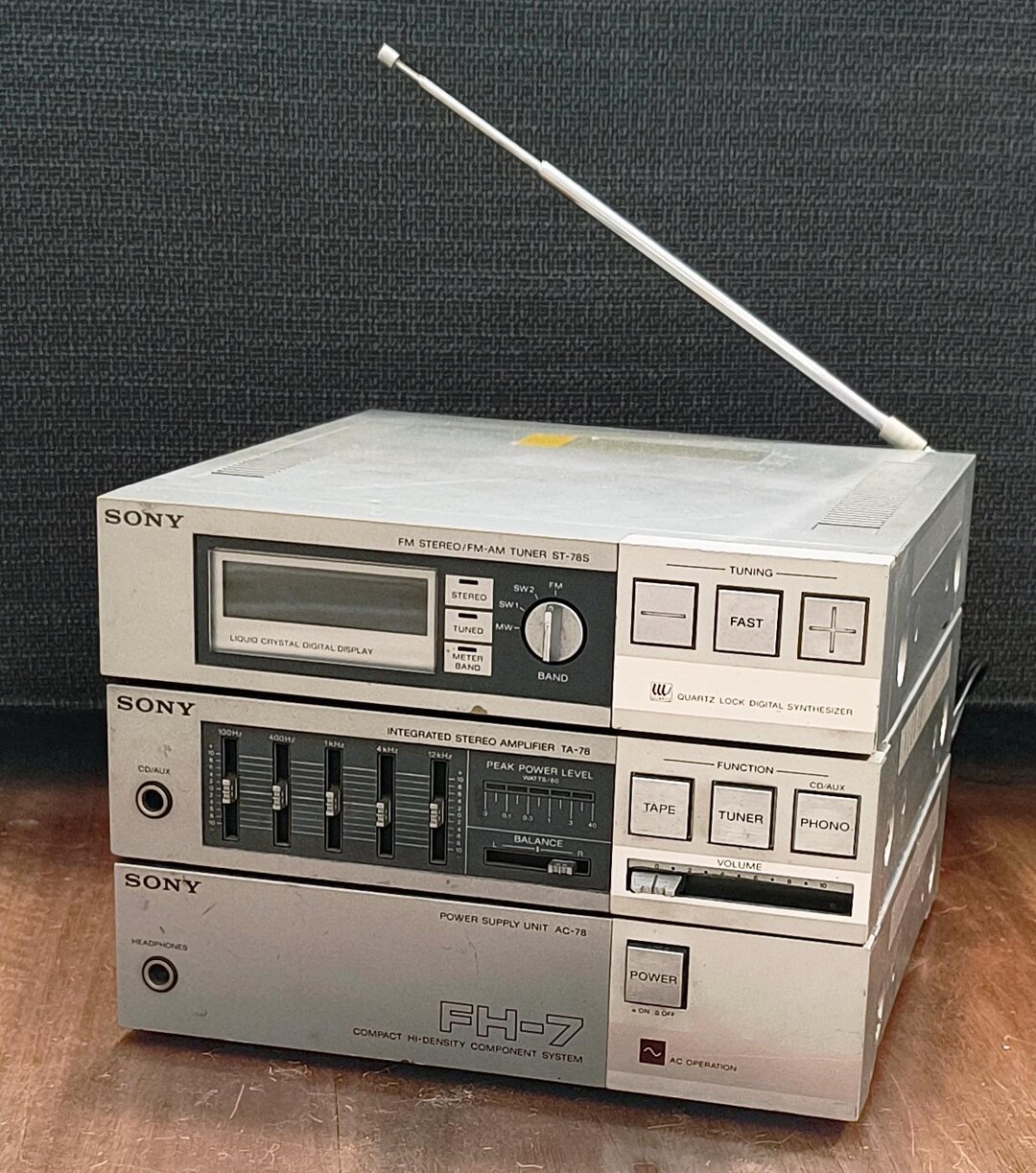 Vintage Sony FH-7 Stereo Music System Components - Etsy Australia