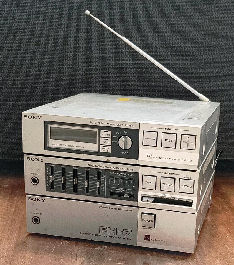 Vintage Sony FH-7 Stereo Music System Components - Etsy Australia