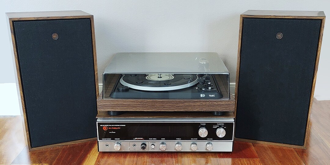 Vintage AWA QX-300 Based Stereo System With Speakers and PYE TA8C ...