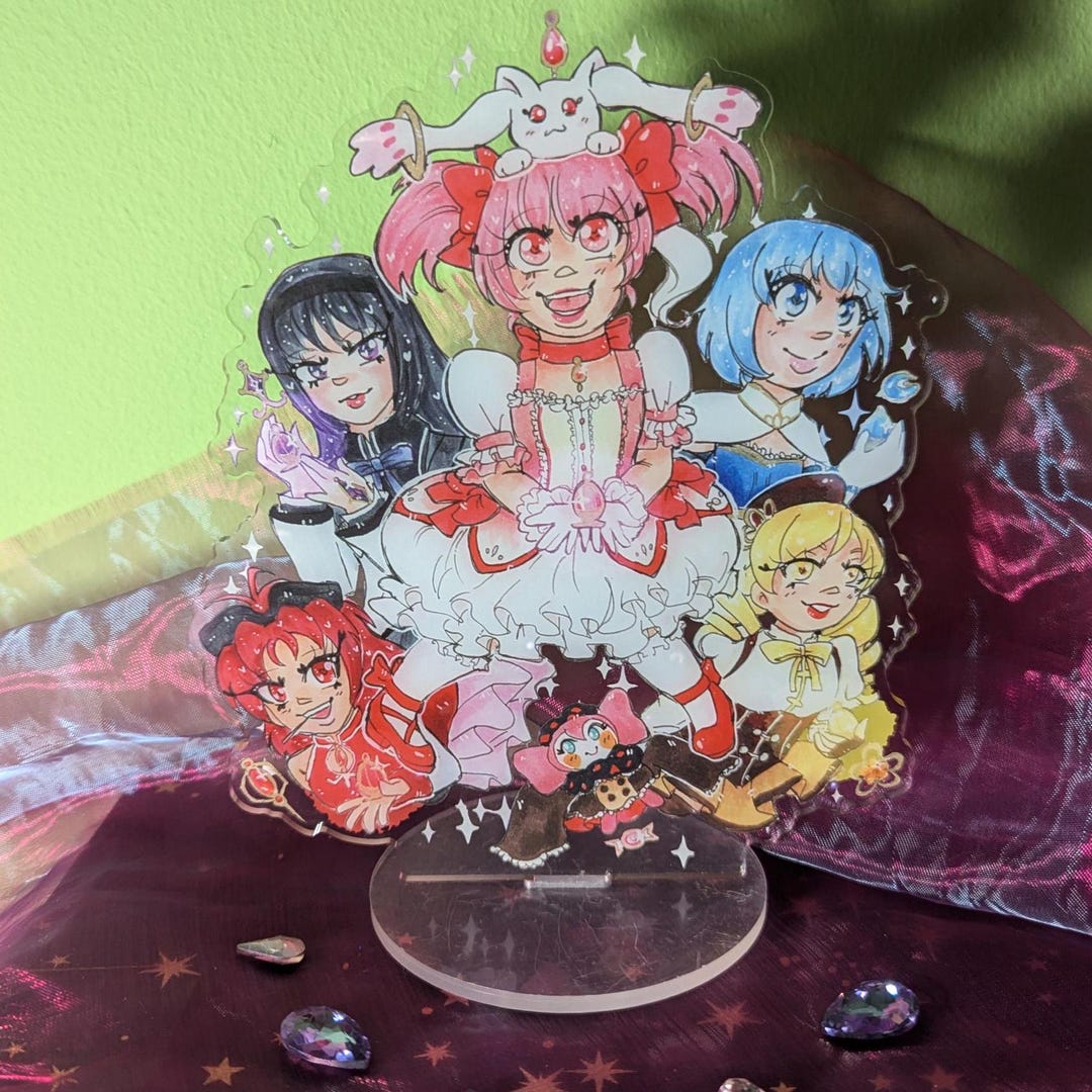 Puella Magi Madoka Magica Group Pose Standee - Etsy