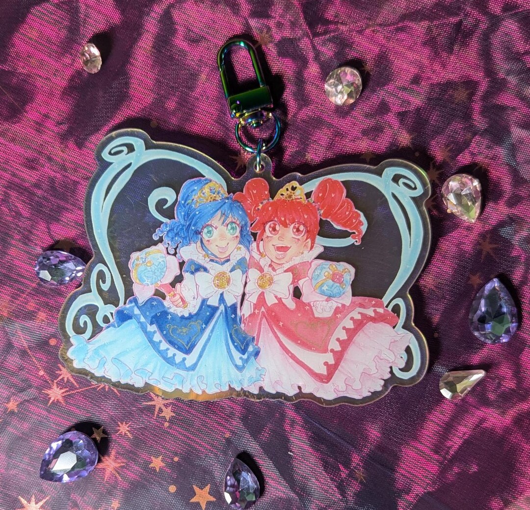 Twin Princess Fine and Reine Keychain fushigi Boshi No Futago Hime - Etsy
