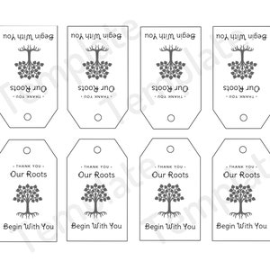 Thank You Printable, Roots Digital Download, Real Estate, Thank You ...