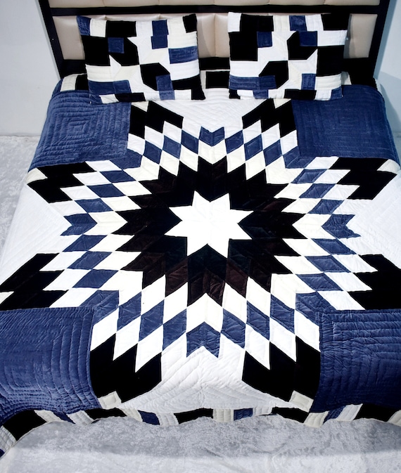 Amish Lone Star Quilt Pattern Quilts Top Amish Pattern Quilts Hand