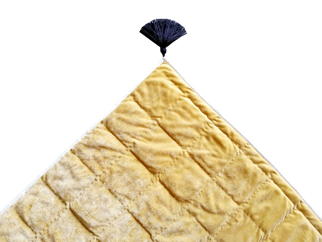 Gold Velvet Quilt King Velvet Blanket Gold Velvet Comforter Queen ...