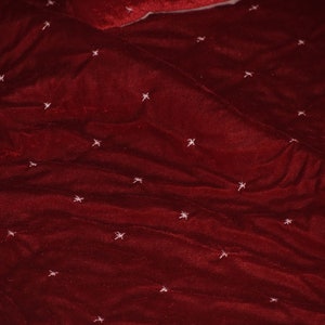 Deep Red Velvet Quilt King Velvet Blanket Red Velvet Comforter Queen ...