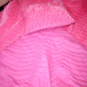 Baby Pink Velvet Quilt King Velvet Blanket Pink Velvet Comforter Queen ...