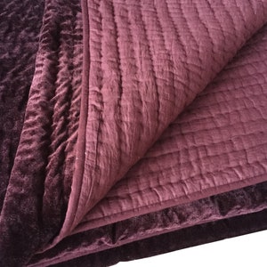 Baby Pink Velvet Quilt King Velvet Blanket Pink Velvet Comforter Queen ...