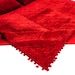 Deep Red Velvet Quilt King Velvet Blanket Deep Red Velvet Comforter ...