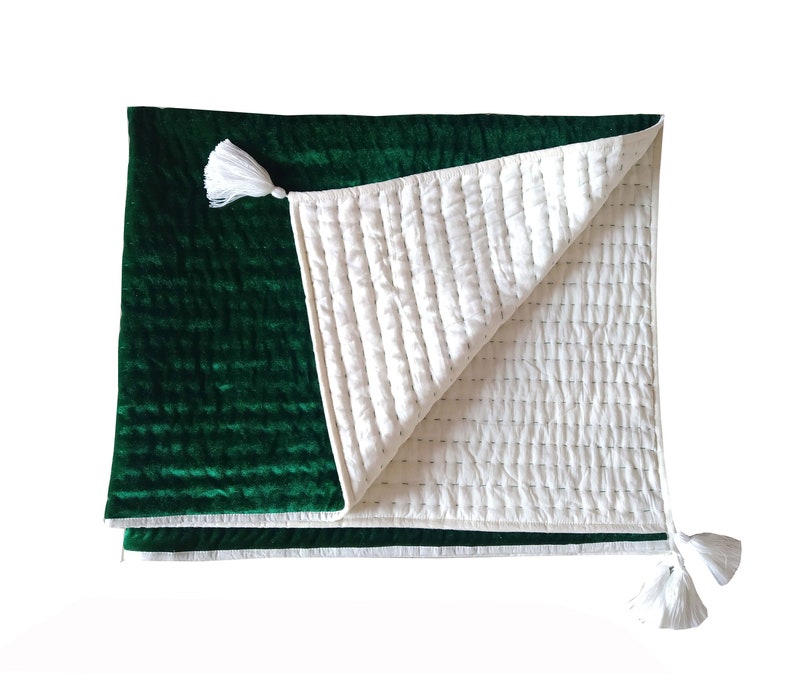 Emerald Green Velvet Quilt King Velvet Blanket Velvet - Etsy