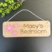 Personalised Kids Wooden Door Sign Wall Plaque Personalised Kids Door ...