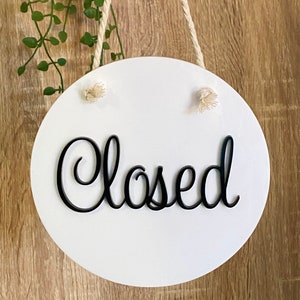 Open Closed Sign Shop Sign Double Sided Acrylic Sign Business Sign - Etsy