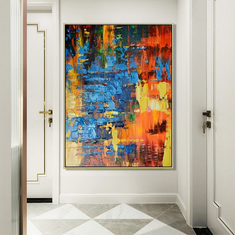 Original Abstract Painting Large Painting Hand Painted Abstract Wall ...