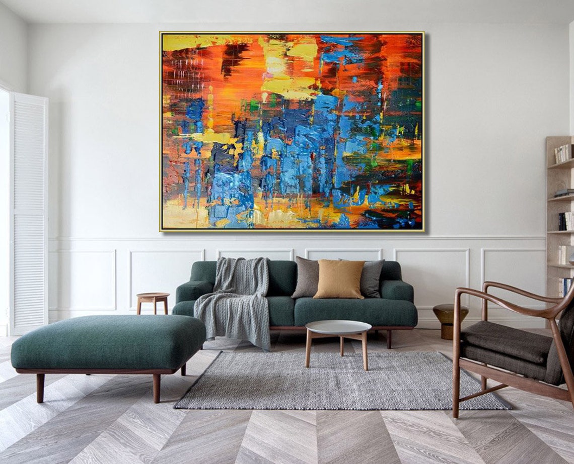 Original Abstract Painting Hand Painted Modern Painting Extra - Etsy