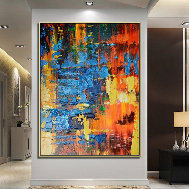 Original Abstract Painting Large Painting Hand Painted Abstract Wall ...