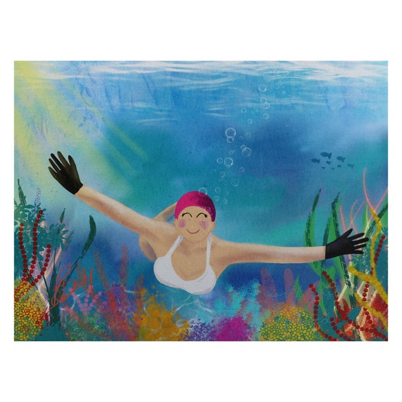 The Happiness of Getting Drenched - Etsy