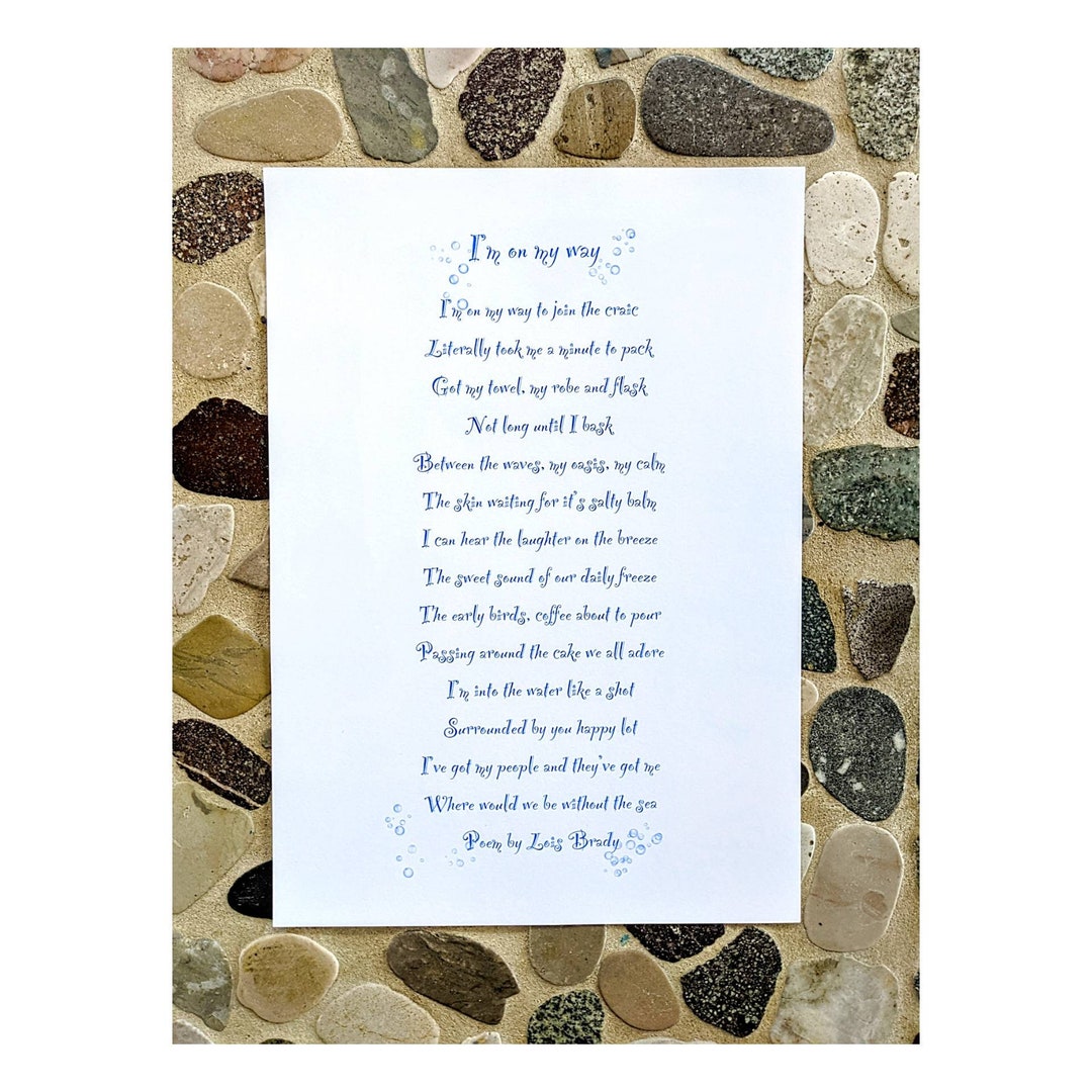 I'm on My Way Poem - Etsy