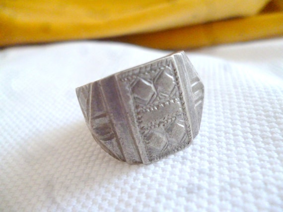 Rare vintage Berber ring. vintage ring. Tuareg ring, … - Gem