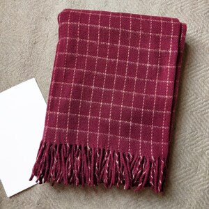 CHECKERED WOOLEN CLOAK | Merino Twill Cape, Medieval Blanket, Viking ...