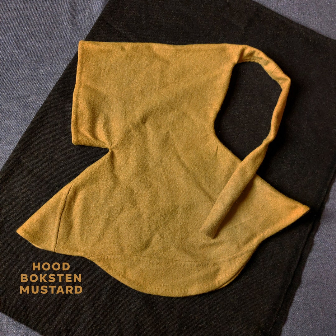BOCKSTEN HOOD Medieval Hood 14th Century Hood Medieval - Etsy