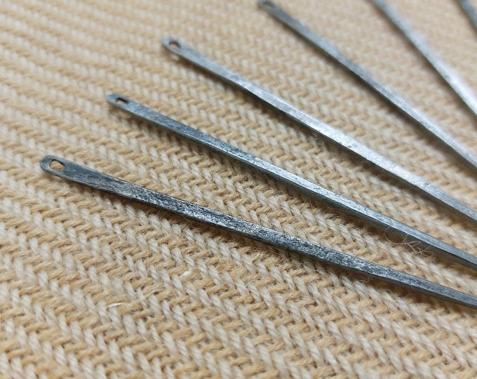 FORDGED NEEDLE / Medieval Needle, Wrought Needle, Iron Needle, Viking ...