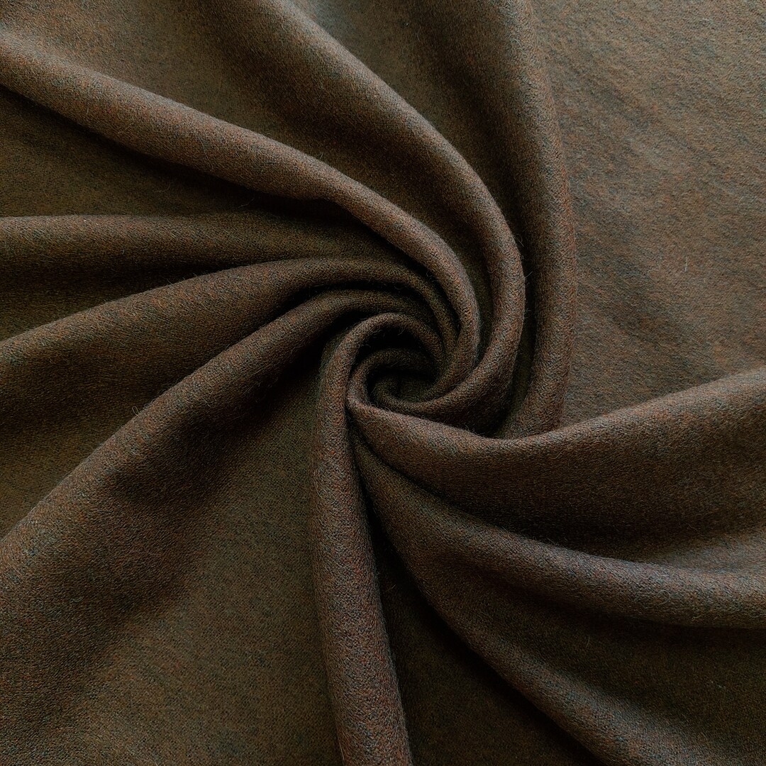 BROWN PLAIN WOOL / Fabric for Historical Costumes, Light-weight Wool ...