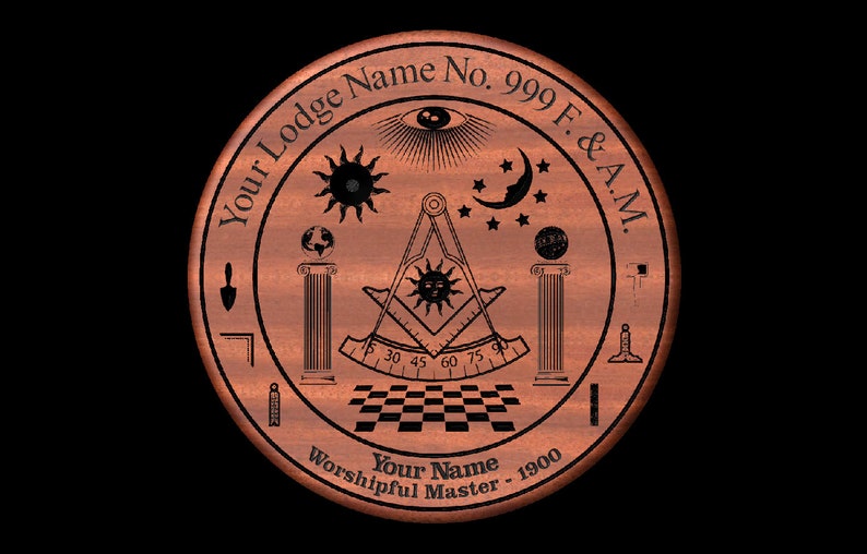 Masonic Past Master - Masonic Wall Plaque - Freemason Wall Plaque ...