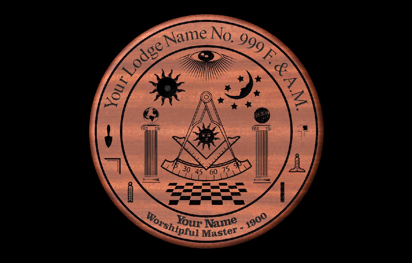 Masonic Past Master - Masonic Wall Plaque - Freemason Wall Plaque ...