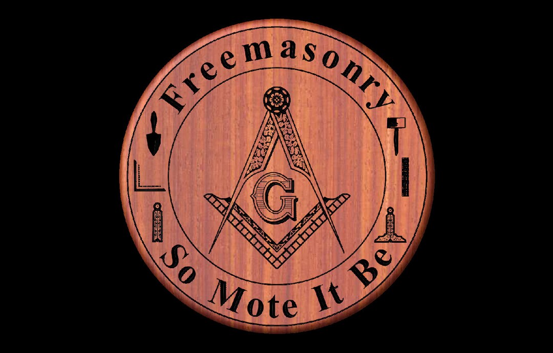 Masonic Wood Wall Plaque - Freemason Wood Wall Plaque - Masonic Gift ...