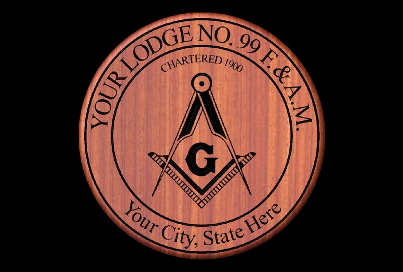 Masonic Lodge Plaque - Masonic Wall Plaque - Freemason Wall Plaque ...