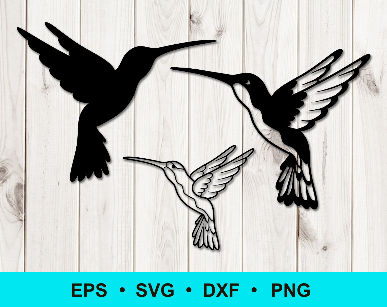 Hummingbird svg dxf png eps files. SVG files for Cricut. | Etsy