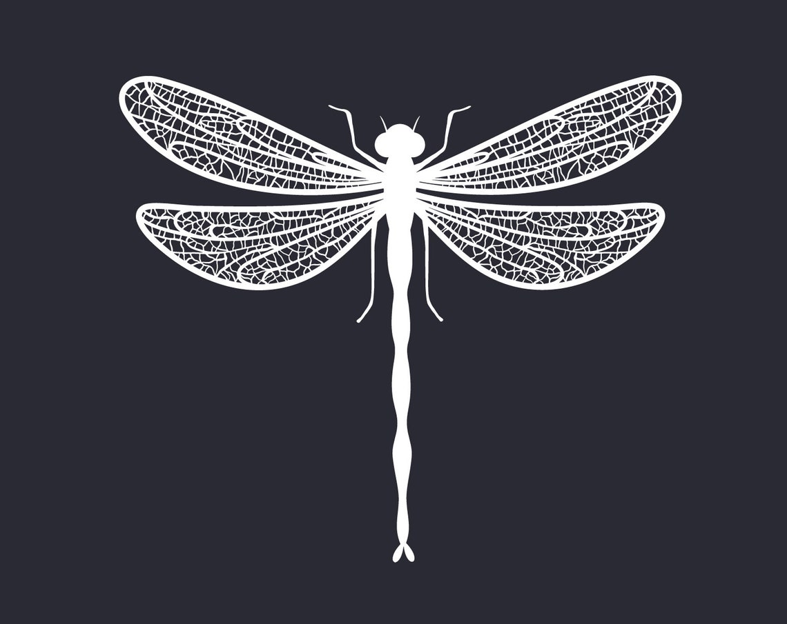 Dragonfly svg dxf png eps. SVG files for Cricut. Dragonfly | Etsy