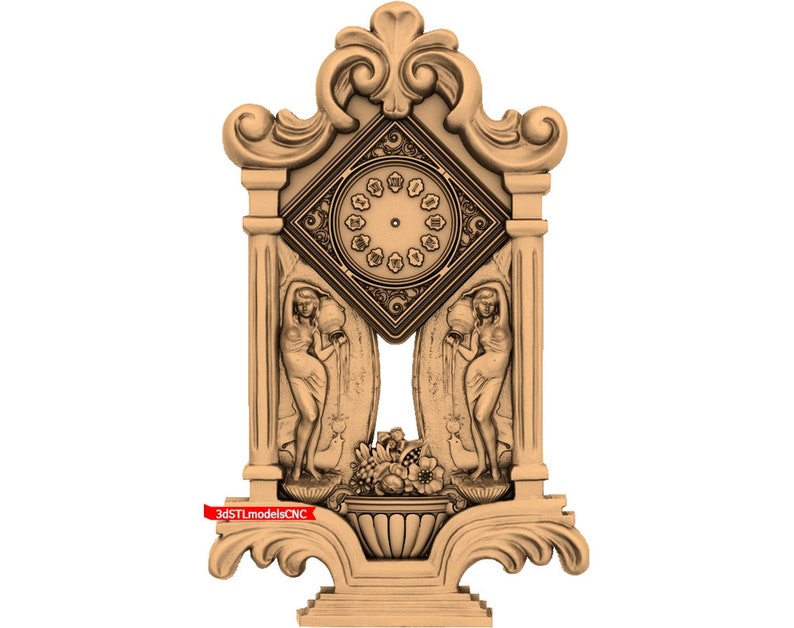 Wall Hangings Home Decor 3D STL* Clock_14 Model for CNC Router Engraver ...