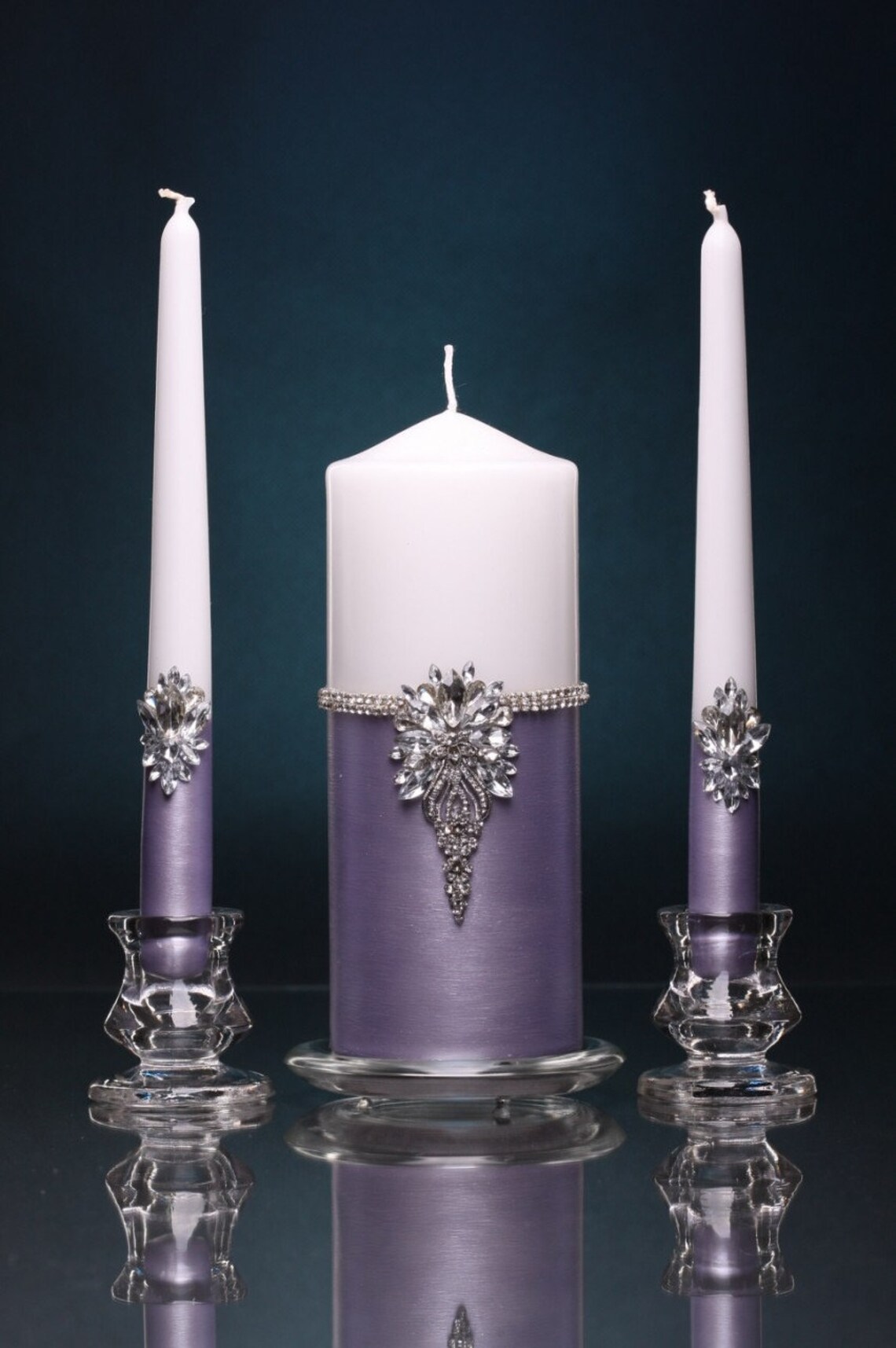 Turquoise Unity Candle Turquoise Wedding Candles Turquoise - Etsy