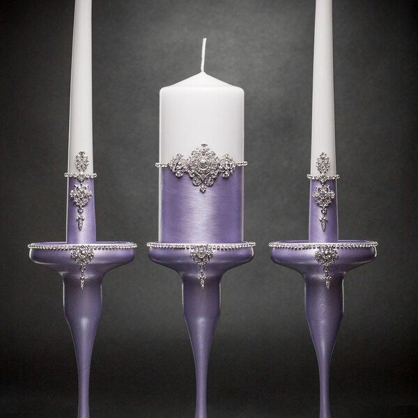 Purple Candle - Etsy