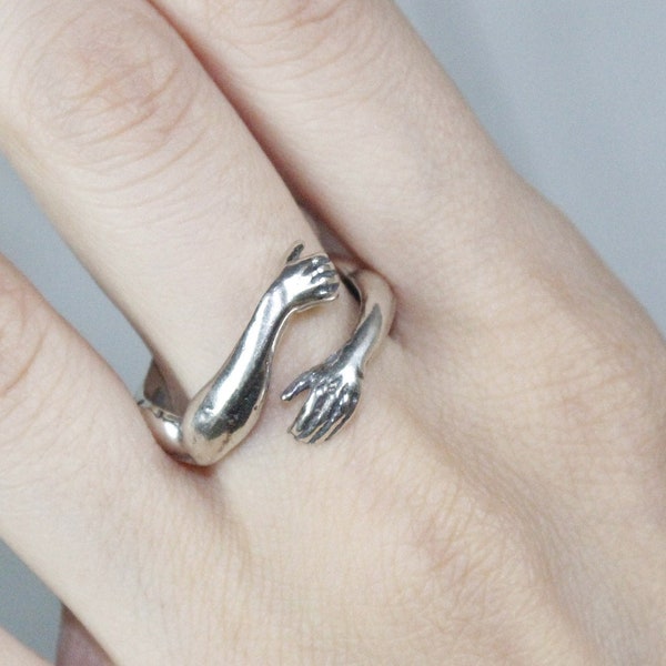 Hug Ring Sterling Silver - Etsy