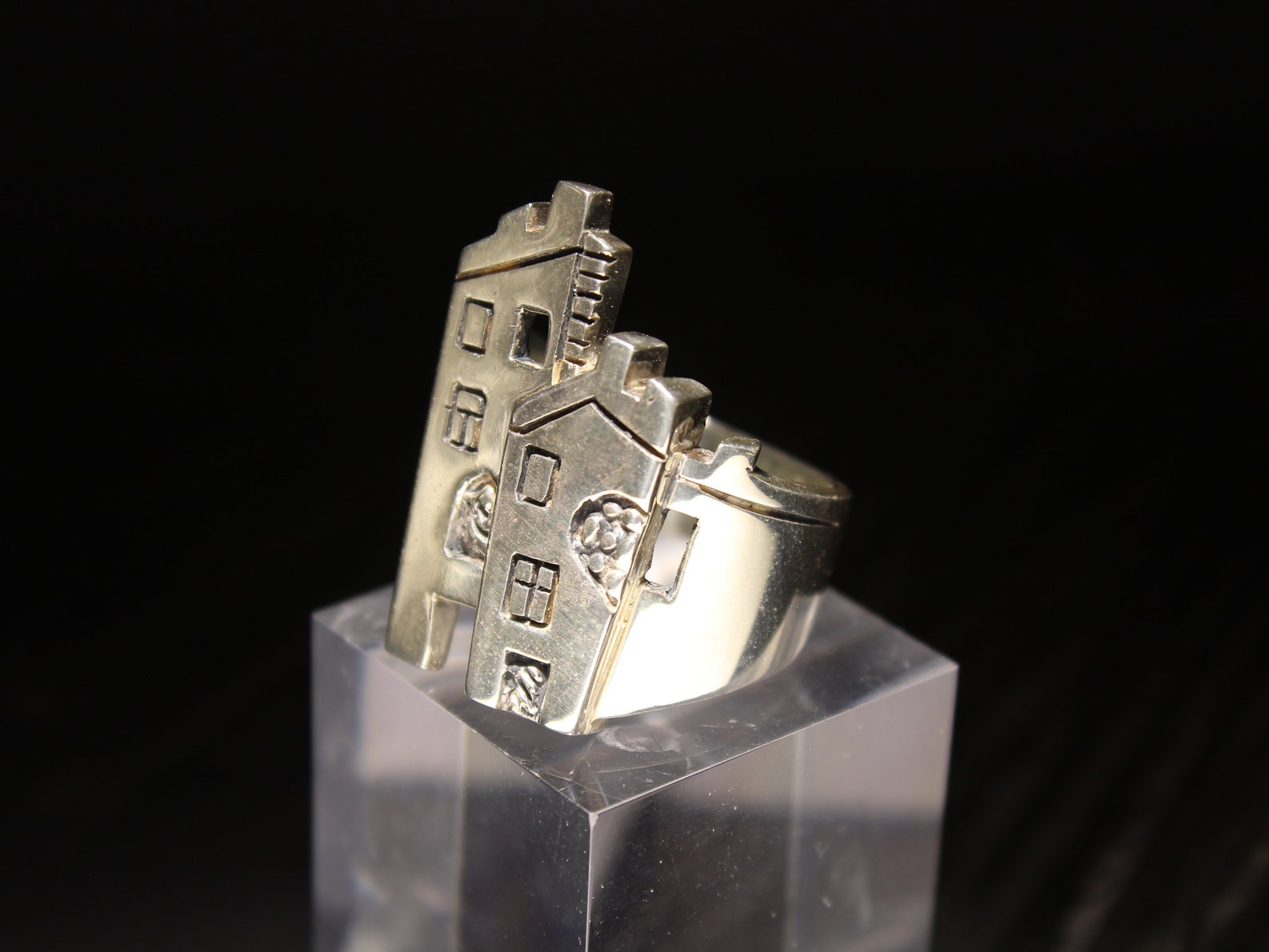 Silver City Ring Cityscape Ring Travel Ring Skyline Ring - Etsy