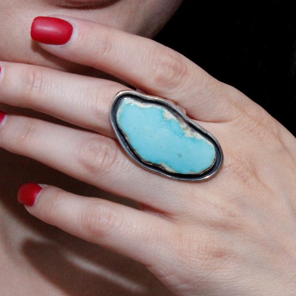 Green Turquoise Ring - Etsy