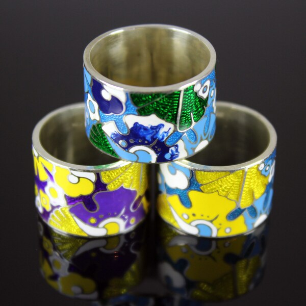 Enamel Ring - Etsy