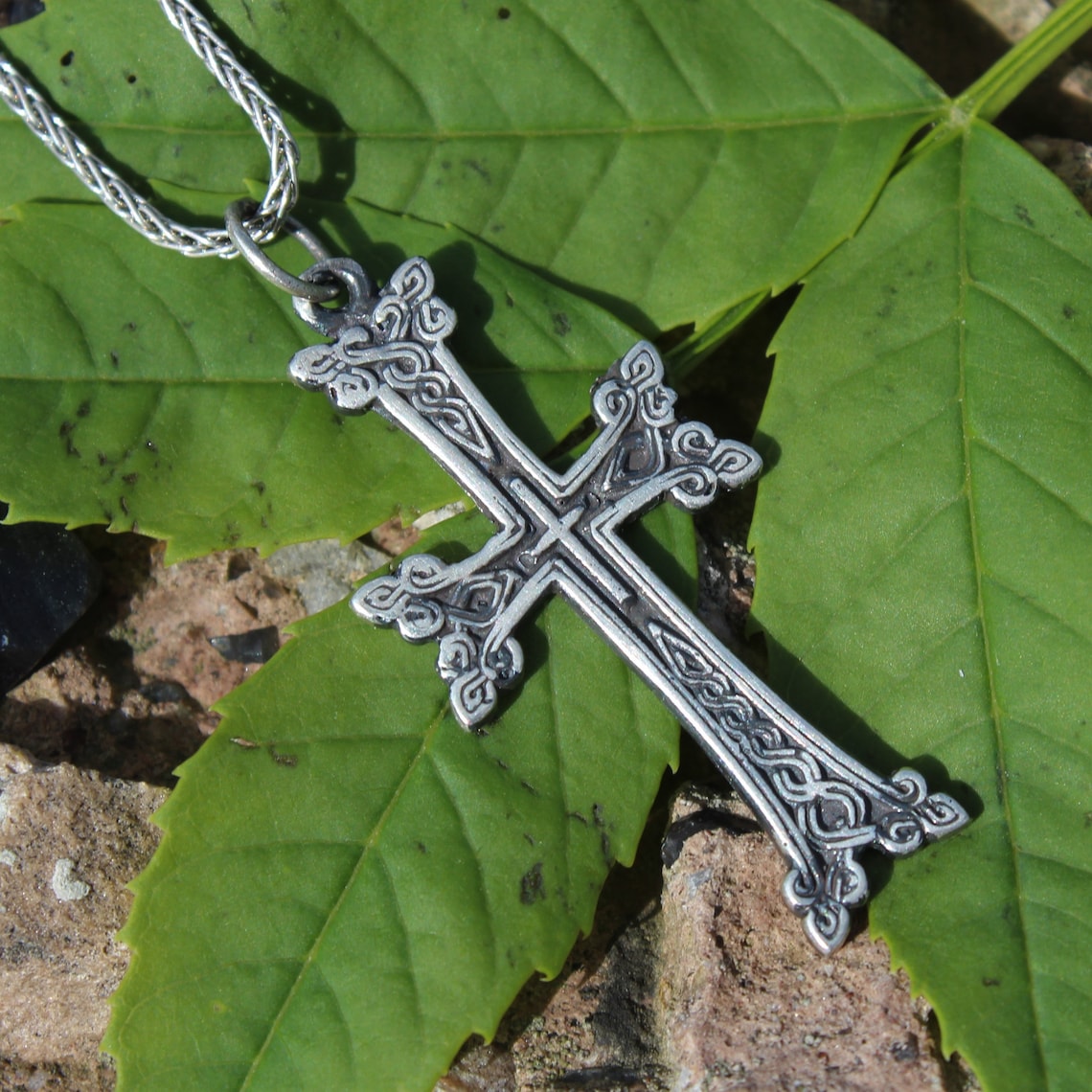 Sterling Silver Cross Pendant 925 Sterling Silver Necklace | Etsy