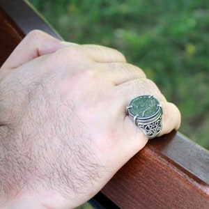 Handmade 925 Sterling Silver Men's Ring, Silver Ring, Rings for Men ...