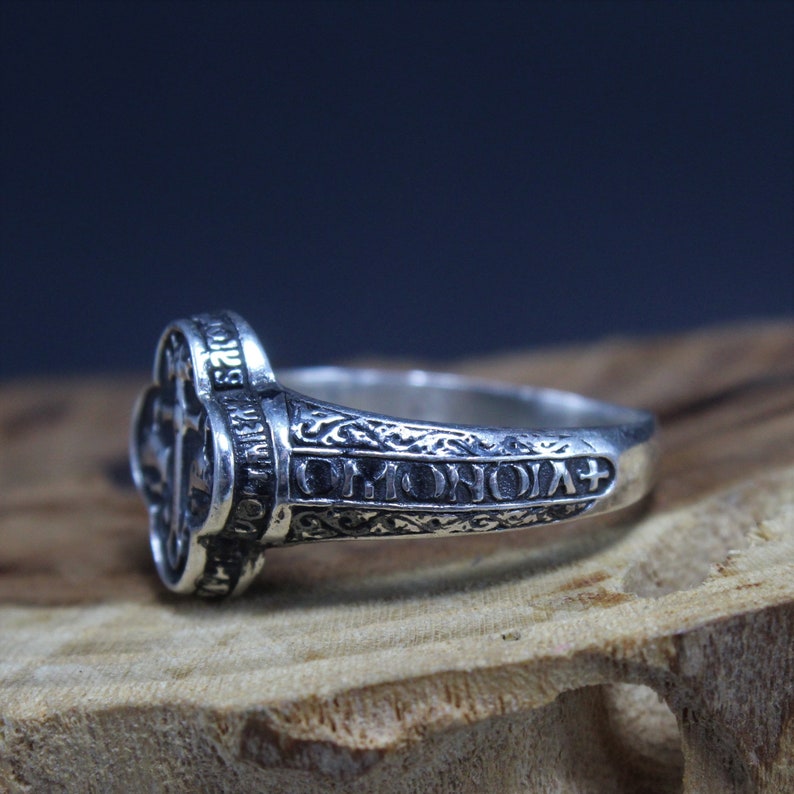 Mens Silver Iron Cross Signet Ring Chevalier Knights Cross | Etsy