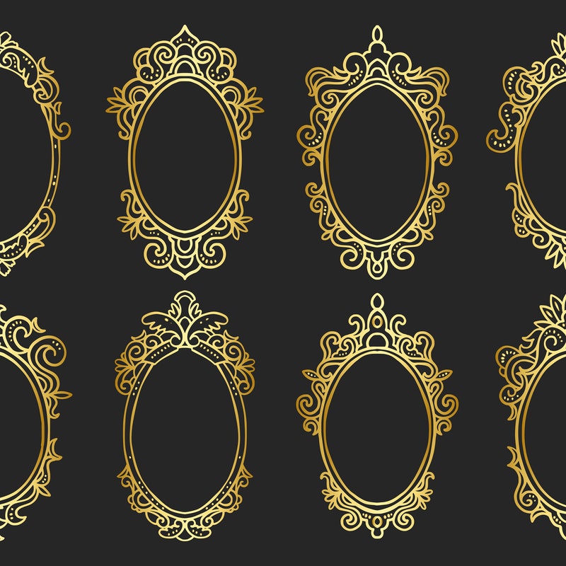 Oval Frame Svg - Etsy