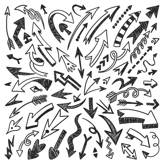 Hand Drawn Arrows Collection of Business and Presentation - Etsy