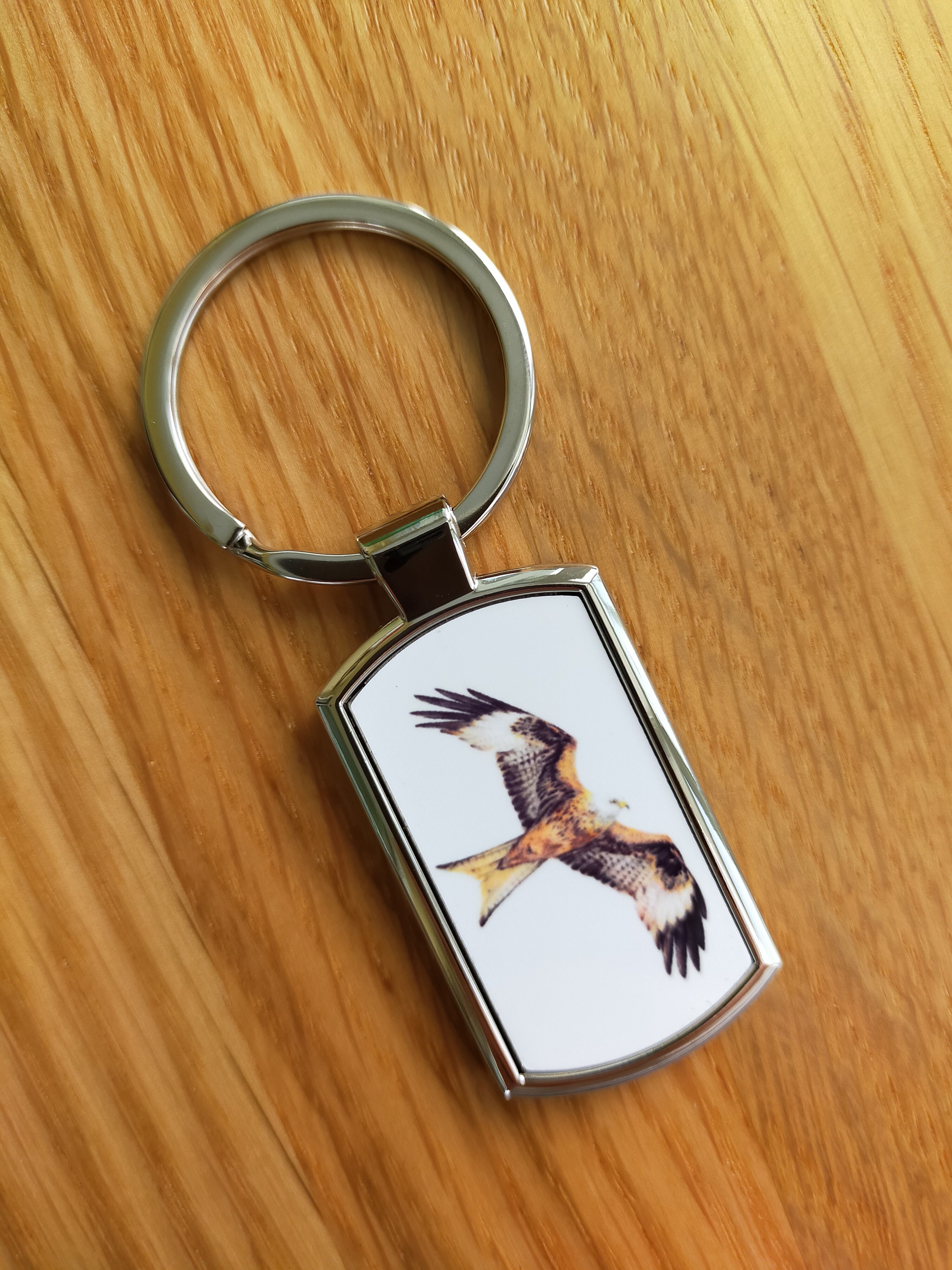Red Kite Keyring Metal Keyring Bird Keyring Birthday - Etsy