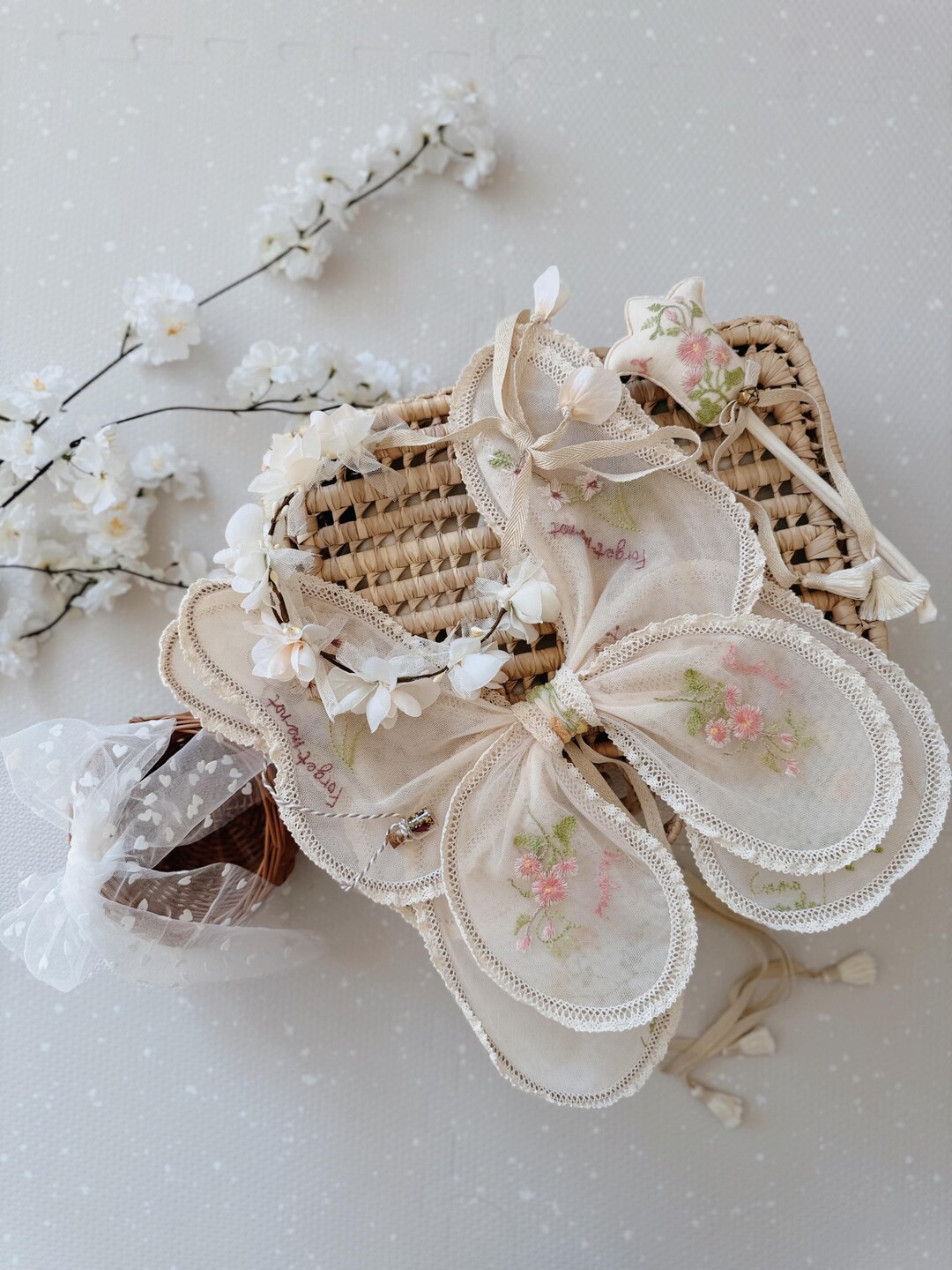 Ivory Wings, Wings, Flower Wings, Butterfly Costume for Kids, Birthday ...