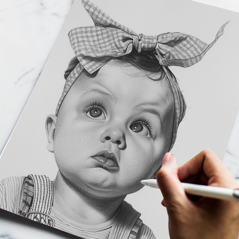 Baby Portrait - Etsy